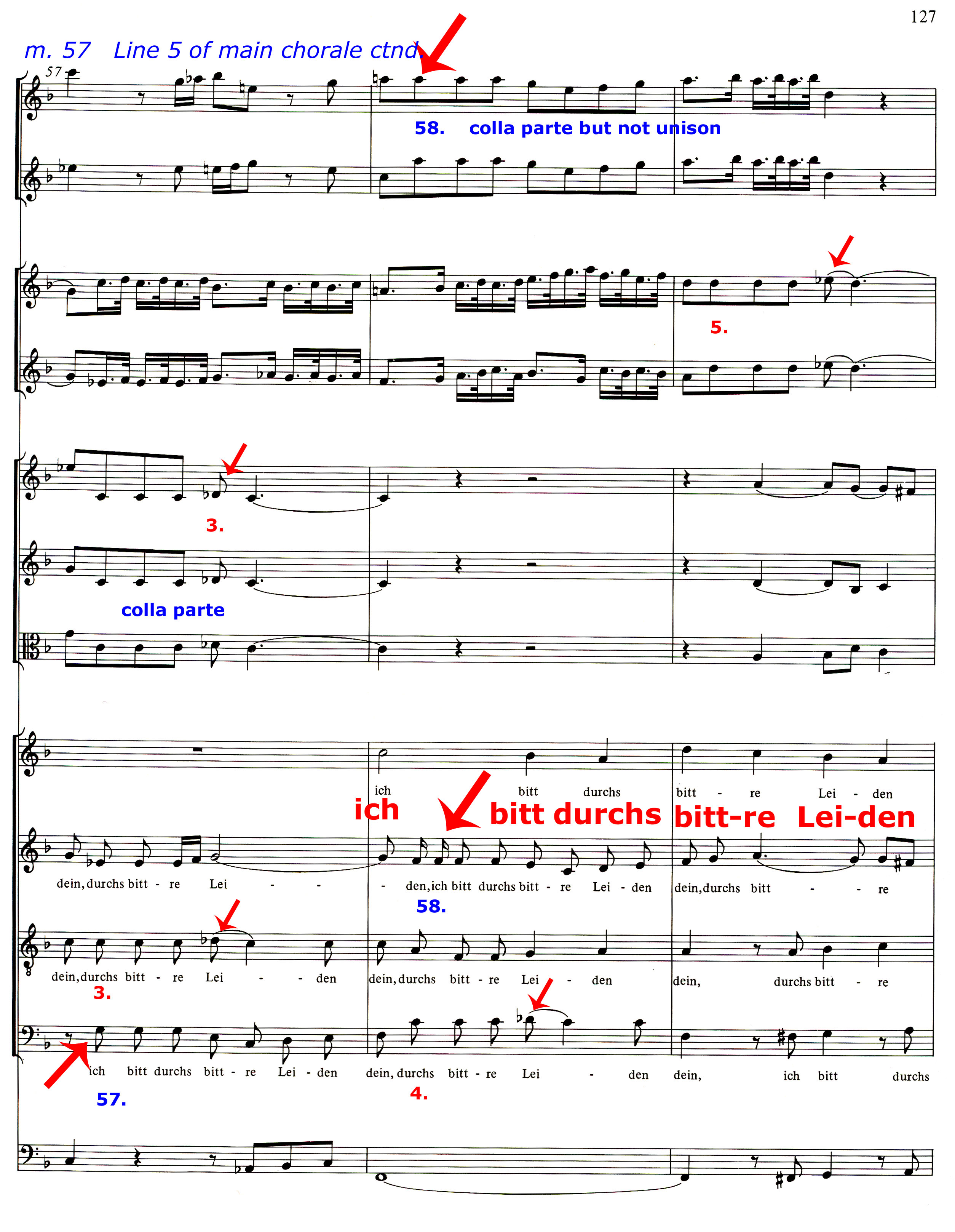 Cantata BWV 127 - Examples from the Score - Mvt. 1 - Part 5