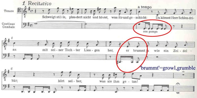 Cantata BWV 211 - Examples from the Score
