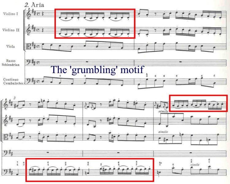 Cantata BWV 211 - Examples from the Score